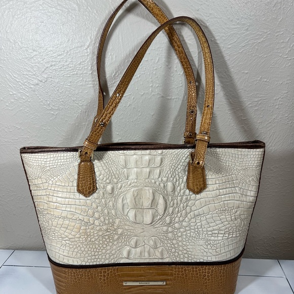 Brahmin | Bags | Brahmin Coconut Kaduna Mini Asher Bag | Poshmark
